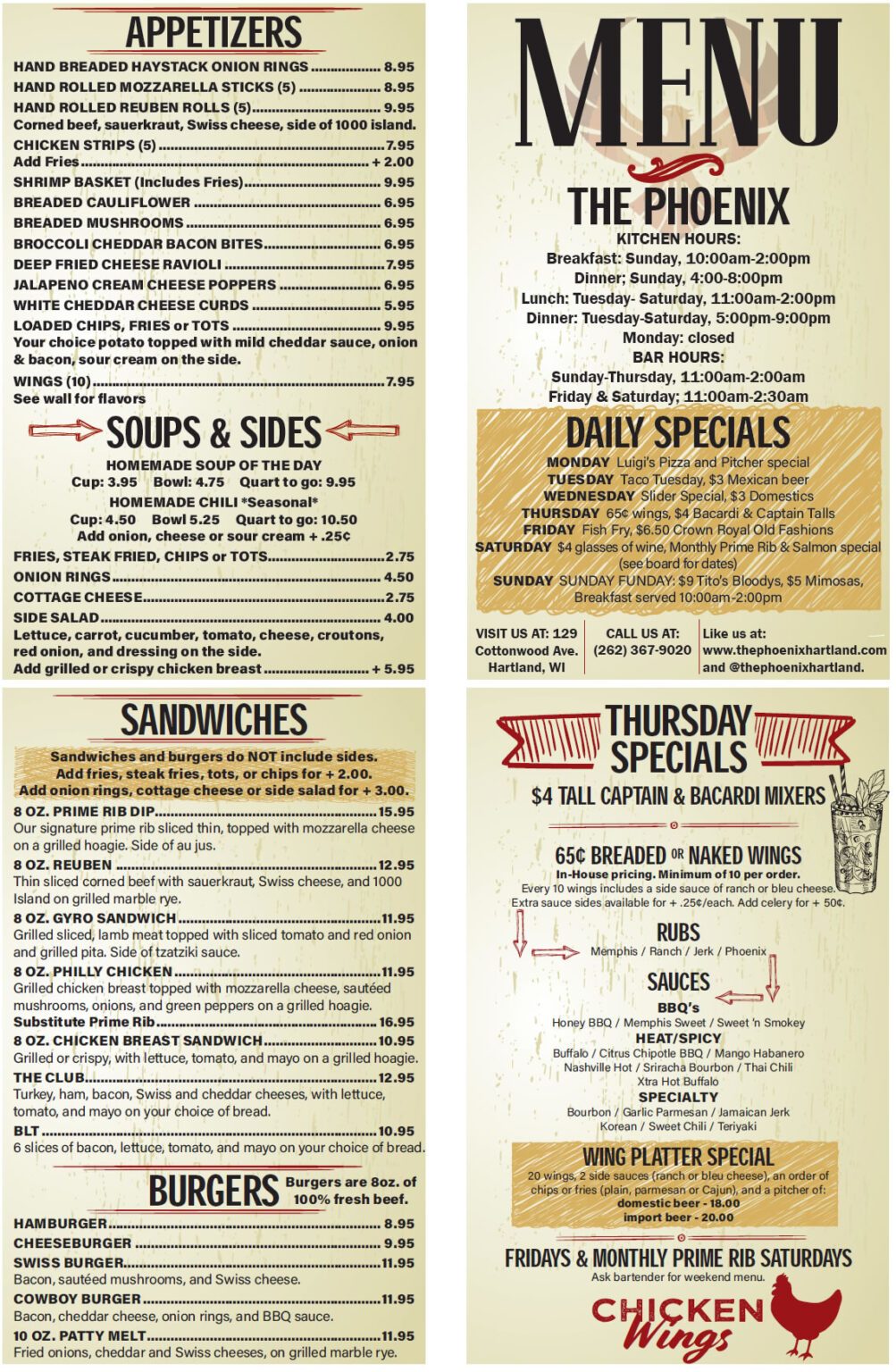 The Phoenix Restaurant Hartland's best Fish Fry & Sunday Breakfast